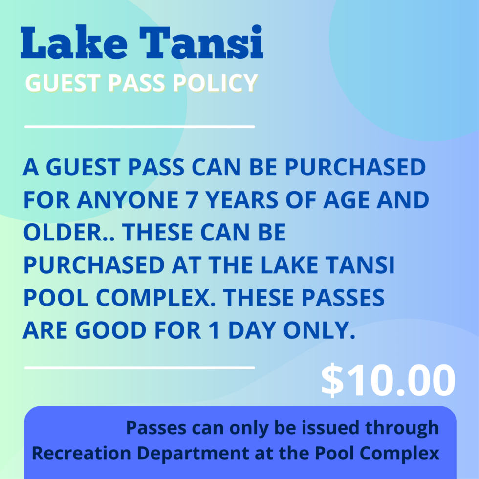 Recreation Info | Lake Tansi